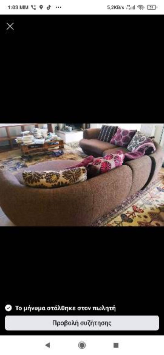 εξαθέσιο γωνιακό καναπέ - € 470,00 - Vendora.gr